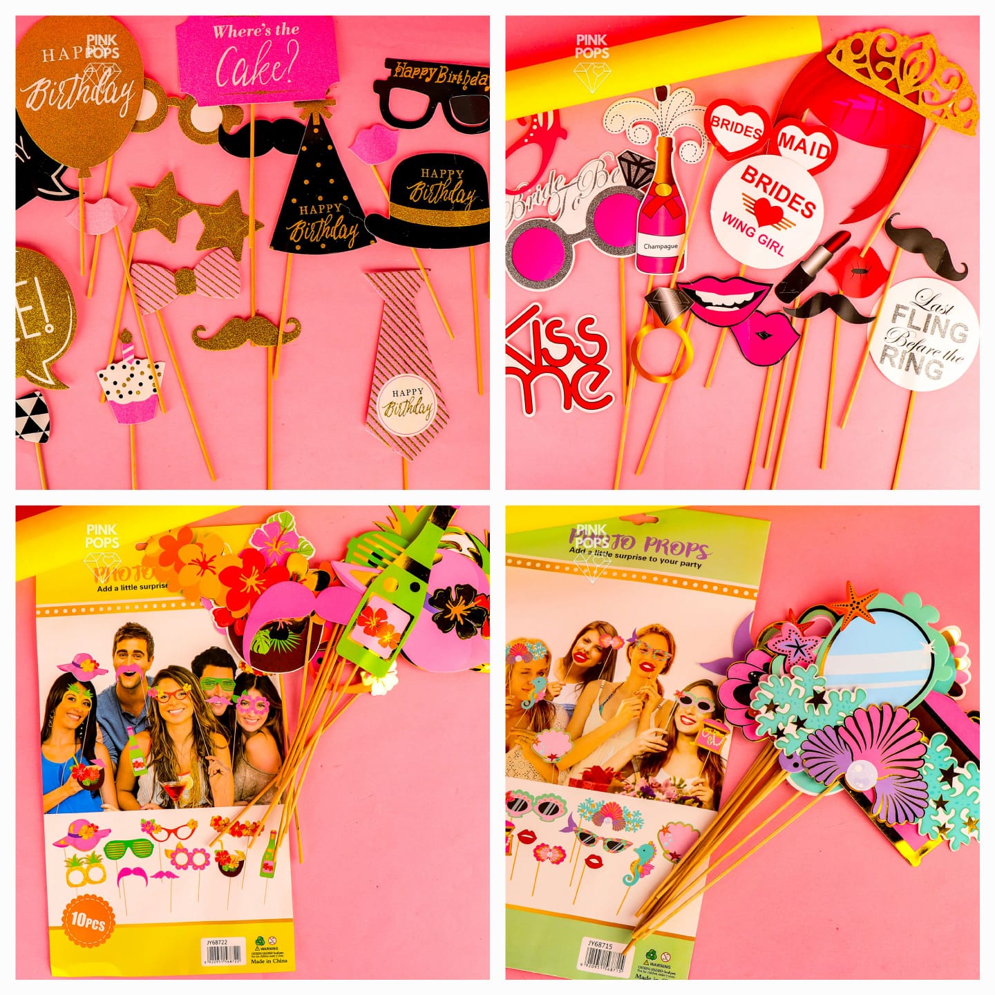 10 in 1 Party Props – pinkpops.pk