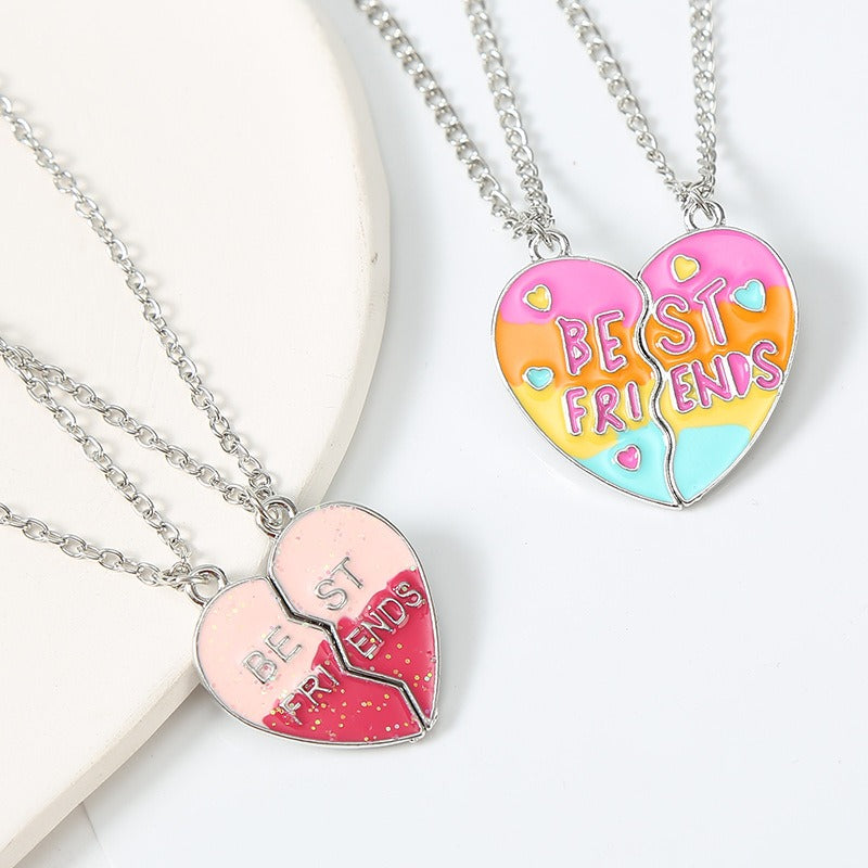 Best Friend Rainbow BFF Necklace – pinkpops.pk