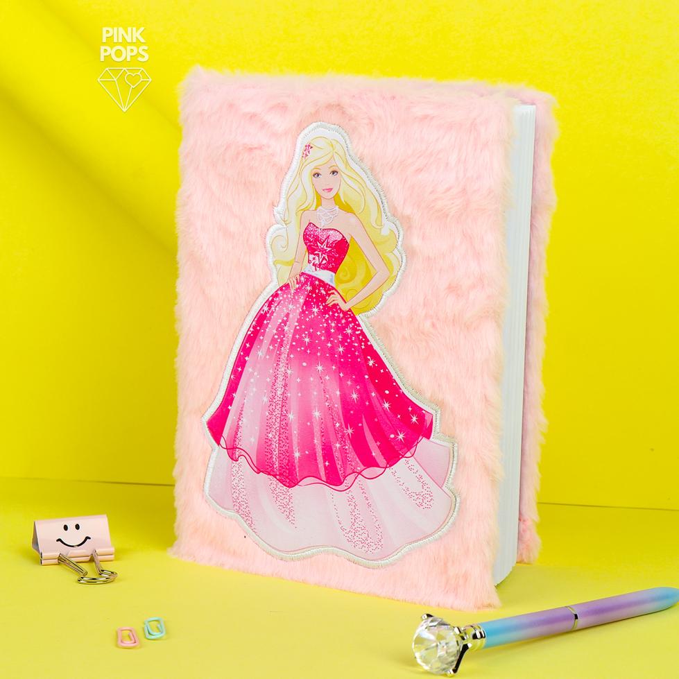 Plush Attractive Barbie Notebook – pinkpops.pk