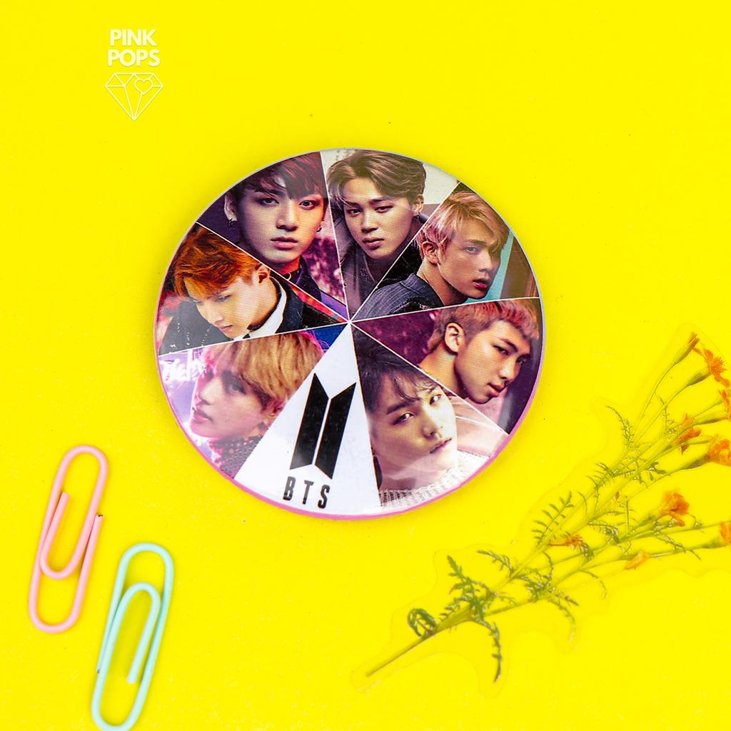Korean Band Engaging Acrylic Pins – pinkpops.pk