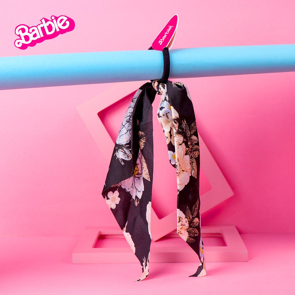 Floral Silk Barbie Scarf Scrunchies – pinkpops.pk
