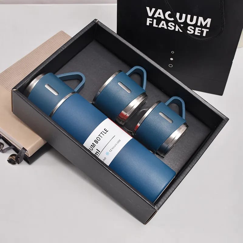 Stainless Steel Vacuum Thermal Flask Set – pinkpops.pk