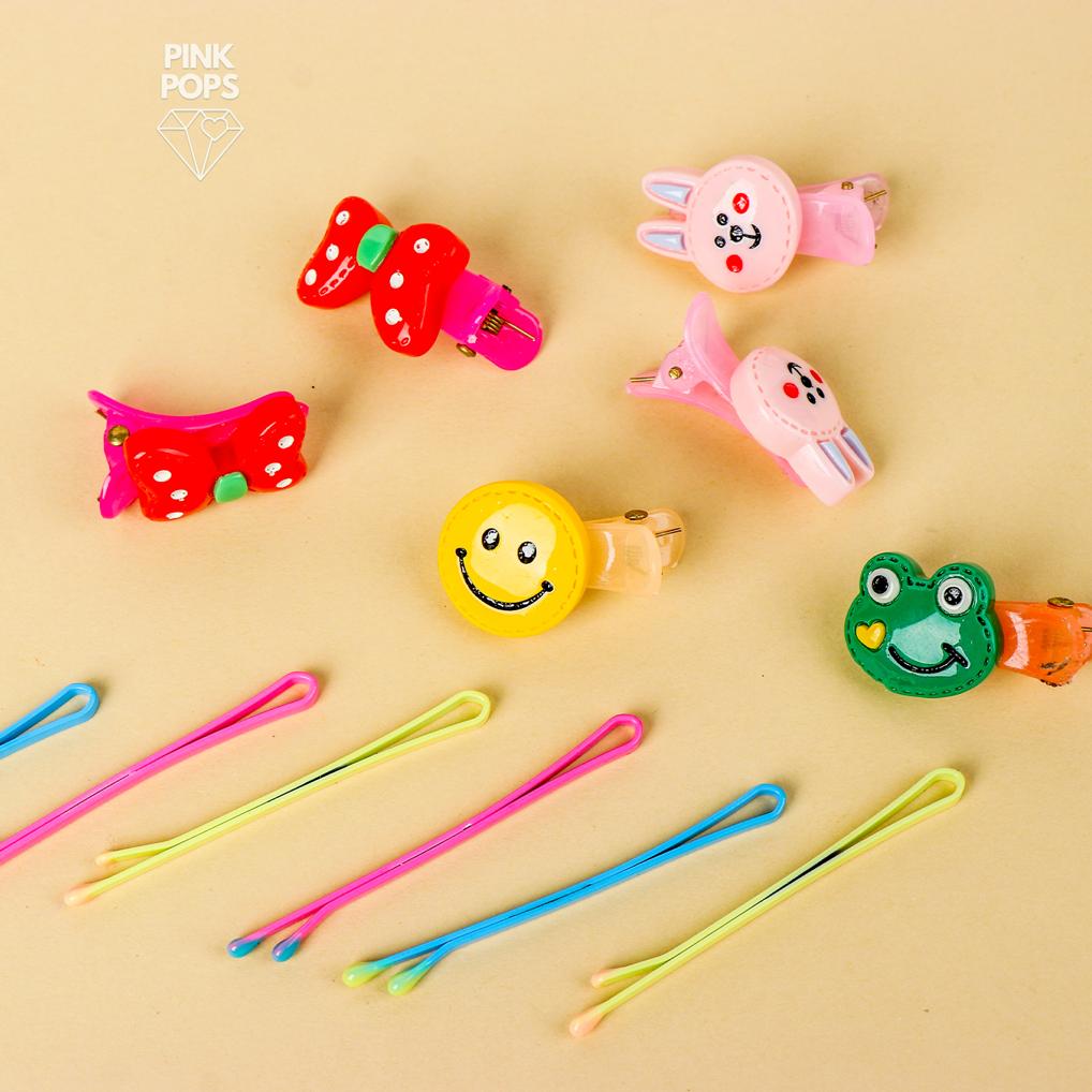 Fabulous Cartoon Hair Clip Set Of 5 – pinkpops.pk