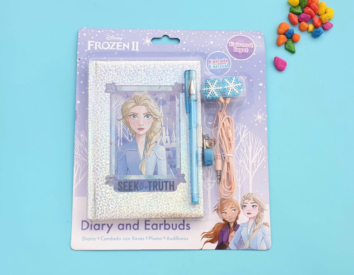 Frozen Diary & Earbuds Set – pinkpops.pk