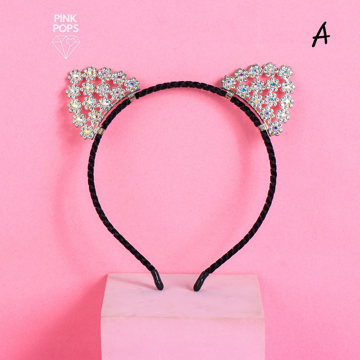 Cute Design Metallic Stones Hair Bands – pinkpops.pk