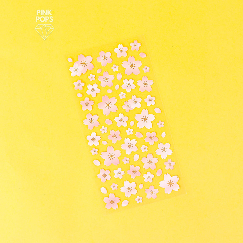 Pink Flowers Stickers Sheet – pinkpops.pk