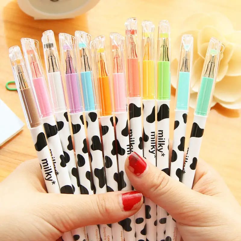Milky Majestic Gel Pen Set of 12 – pinkpops.pk
