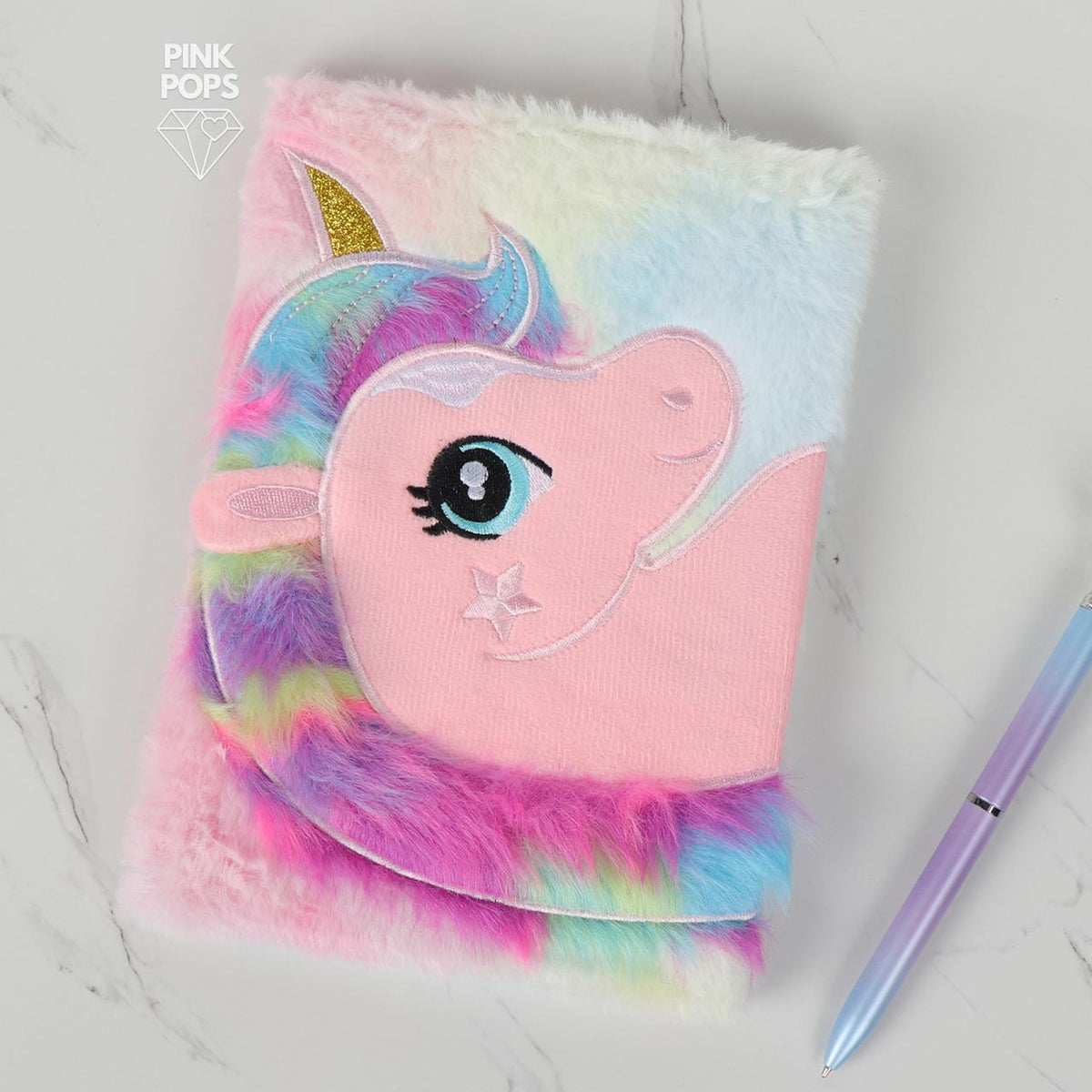 Cute Unicorn Plush Journal – pinkpops.pk