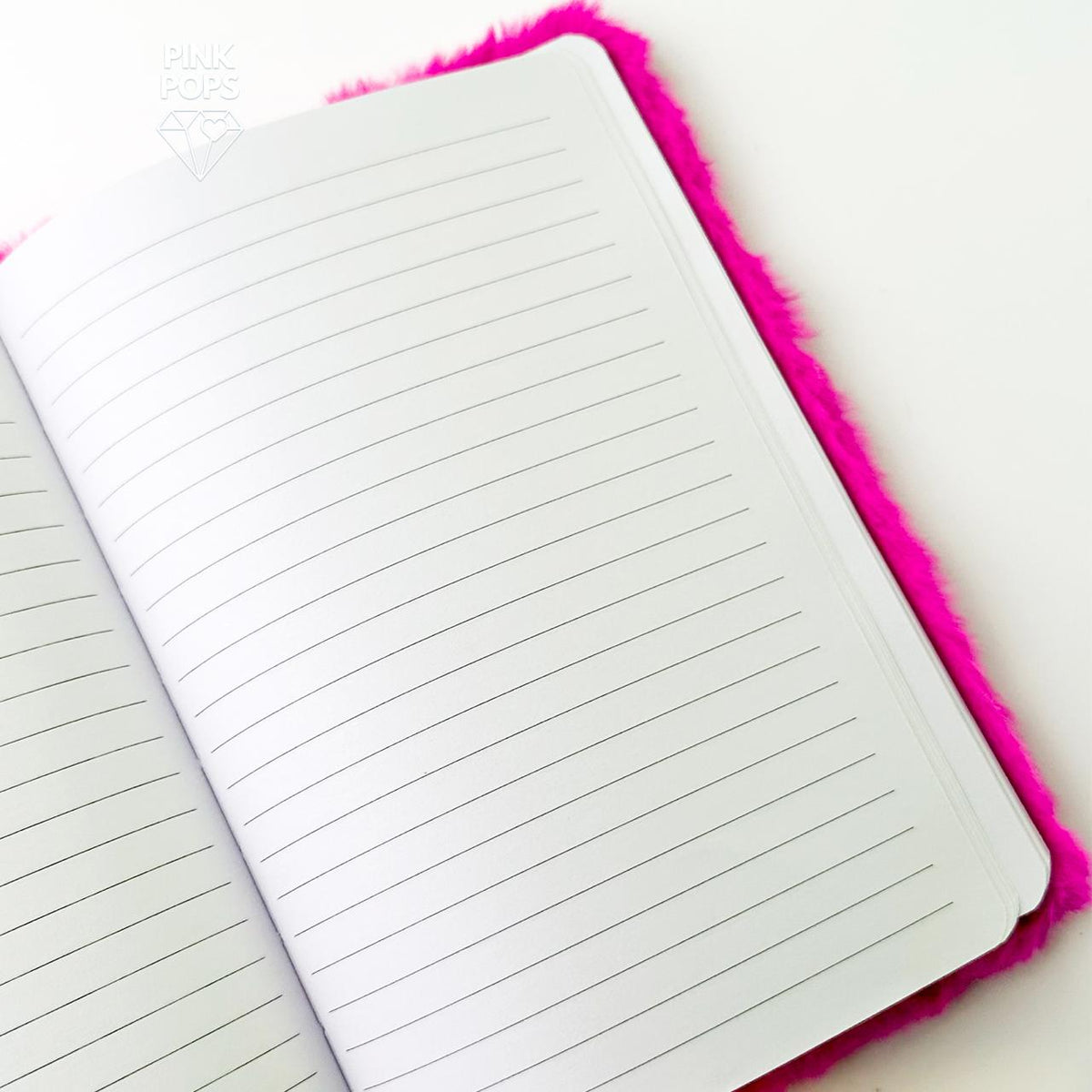 Pink Plush Notebook With Pouch – pinkpops.pk