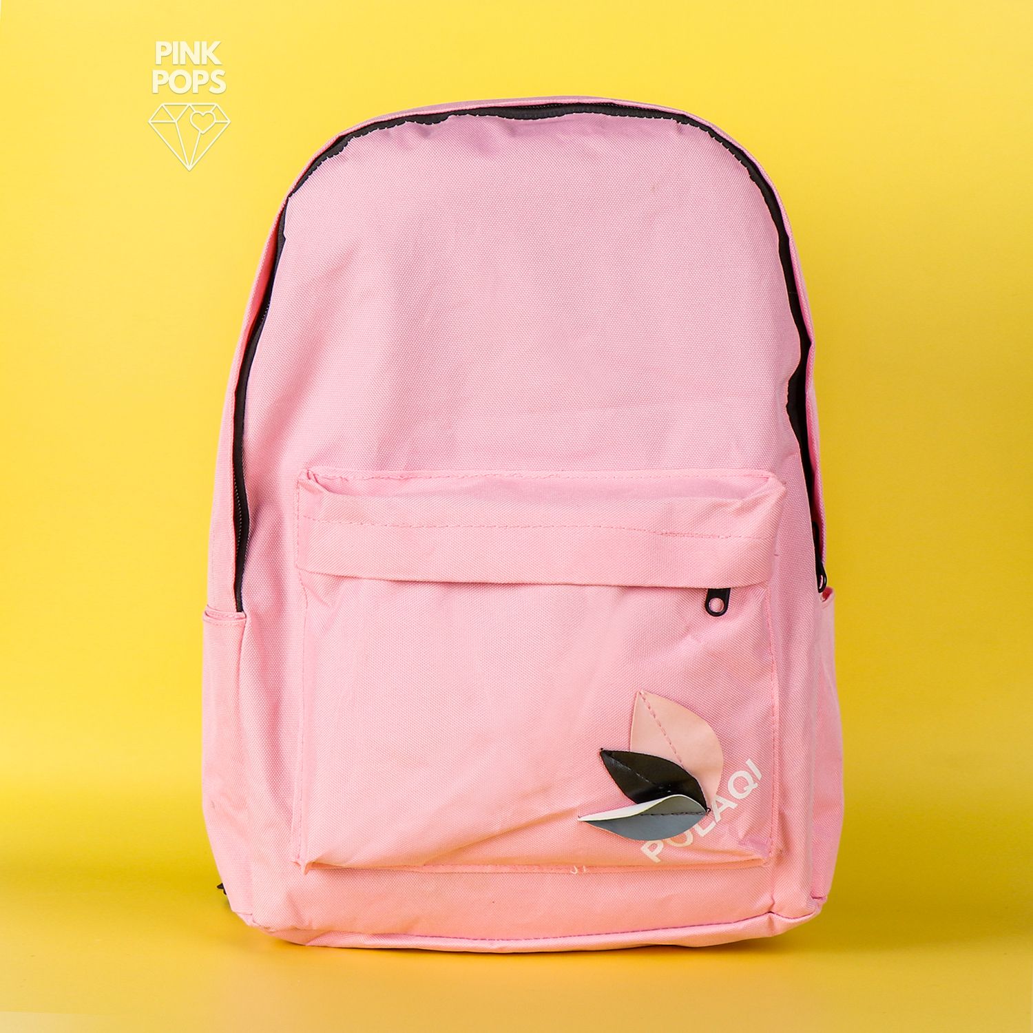 Polaqi Baby Pink Cute Backpack – pinkpops.pk