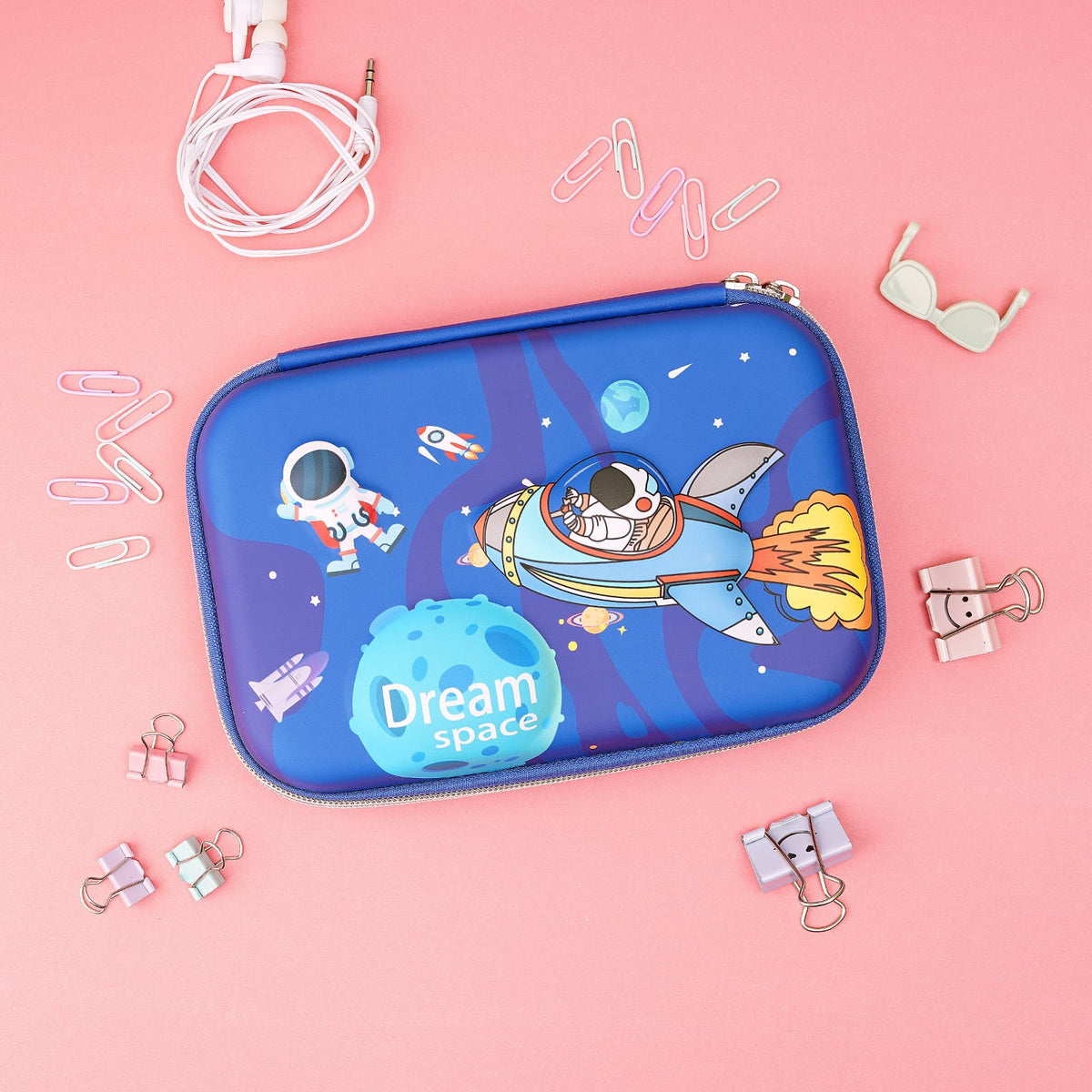 Astronaut 3D Pencil Case Pouch – pinkpops.pk