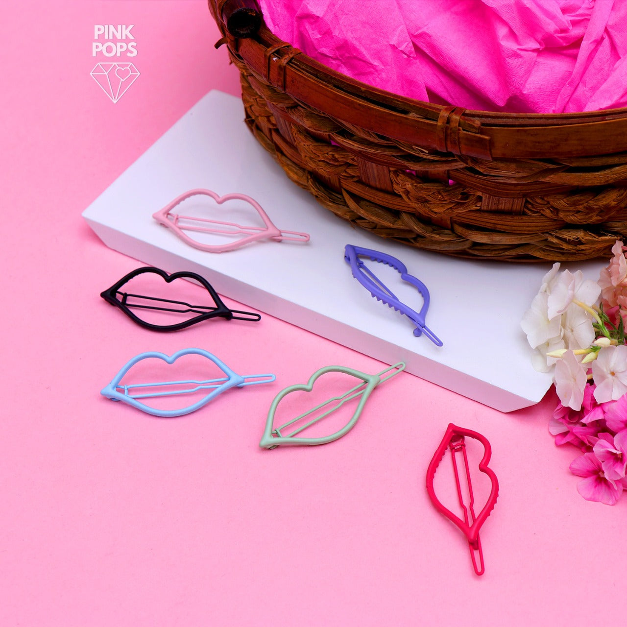 Pastel Lip Hair Clips – pinkpops.pk