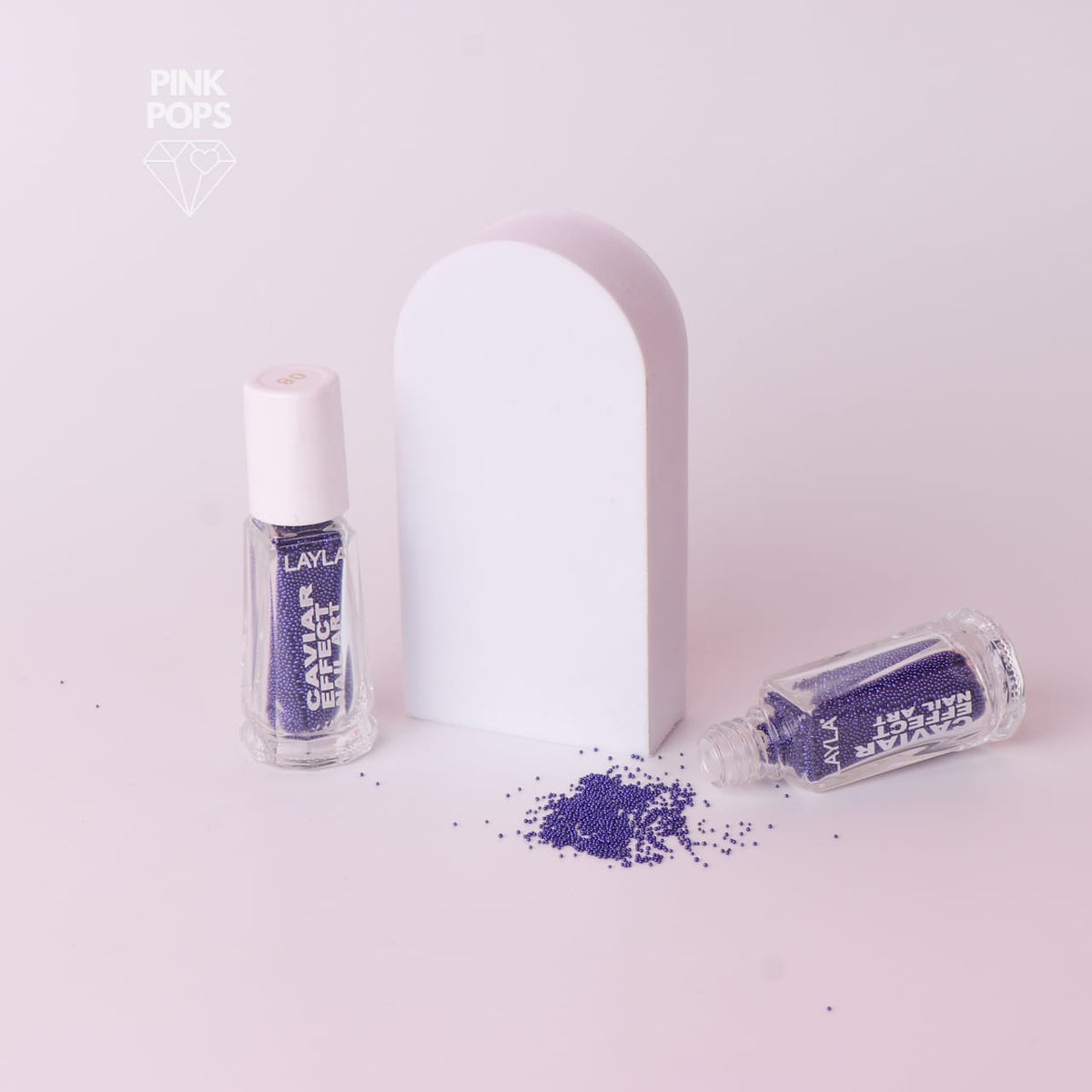 Caviar Effect Purple Nail Art – pinkpops.pk
