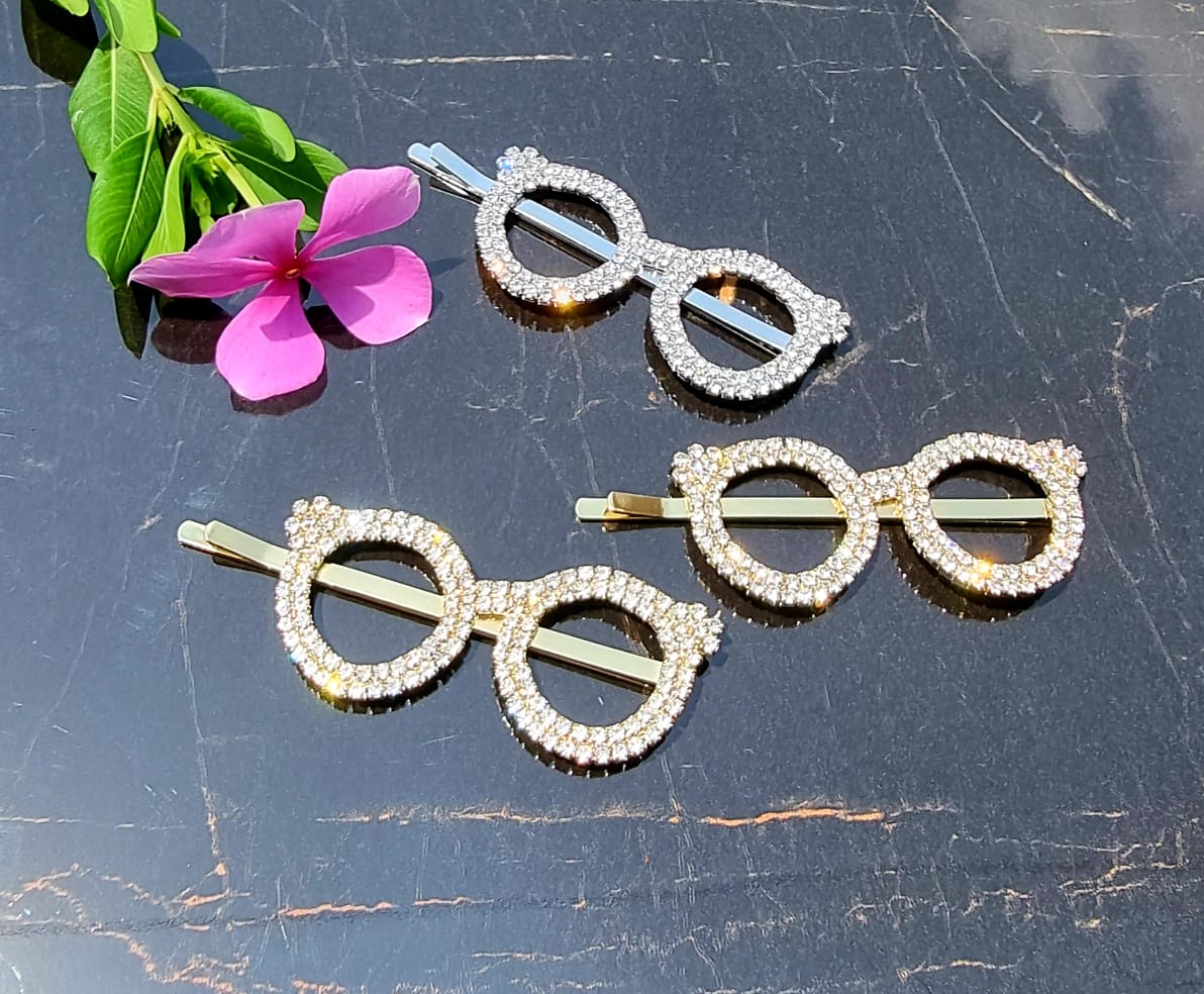 Unique Glasses Shape Hair Clips – pinkpops.pk