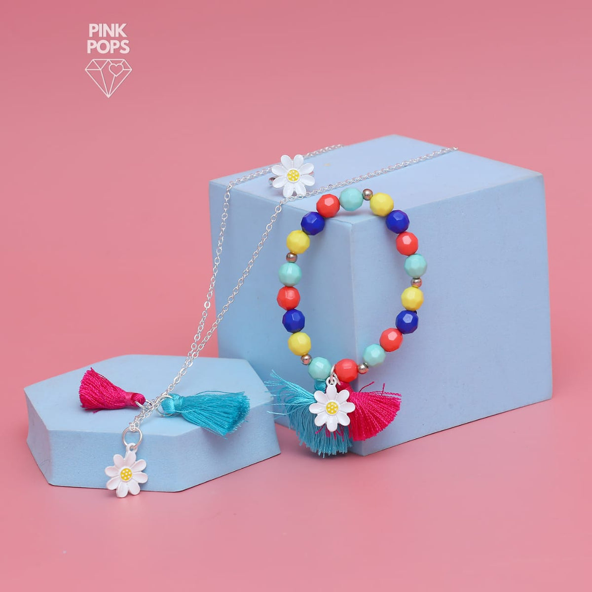 Daisy Multicolor Jewellery Set – pinkpops.pk
